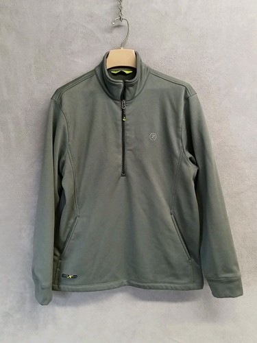 IZOD PerformX Jacket Men's Medium Gray Softshell Fleece Half Zip | eBay