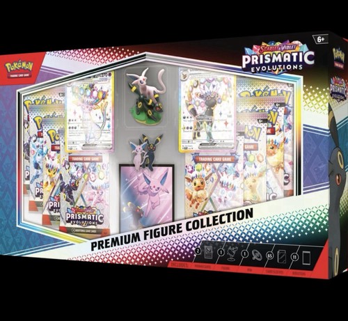 POKEMON TCG Prismatic Evolutions Premium Figure Collection presale 11/ ...