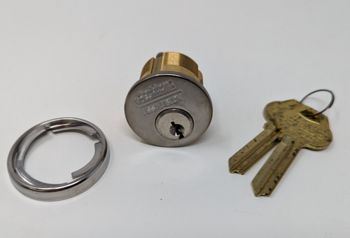 Corbin Russwin 59D2 Keyway 1 1/8" Mortise Cylinder, Clover Cam, 26D, 0 ...