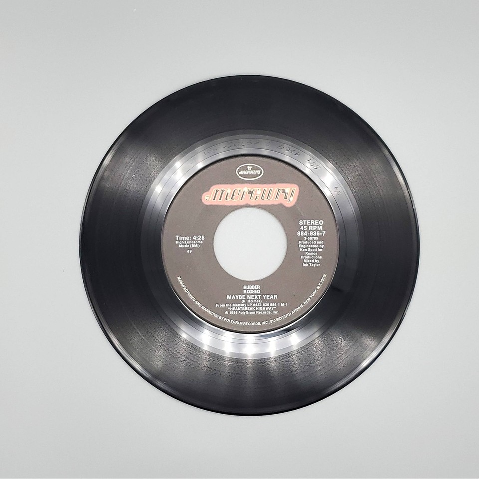 Rubber Rodeo Everybody's Talkin' Single Record Mercury 1986 884-936-7 ...