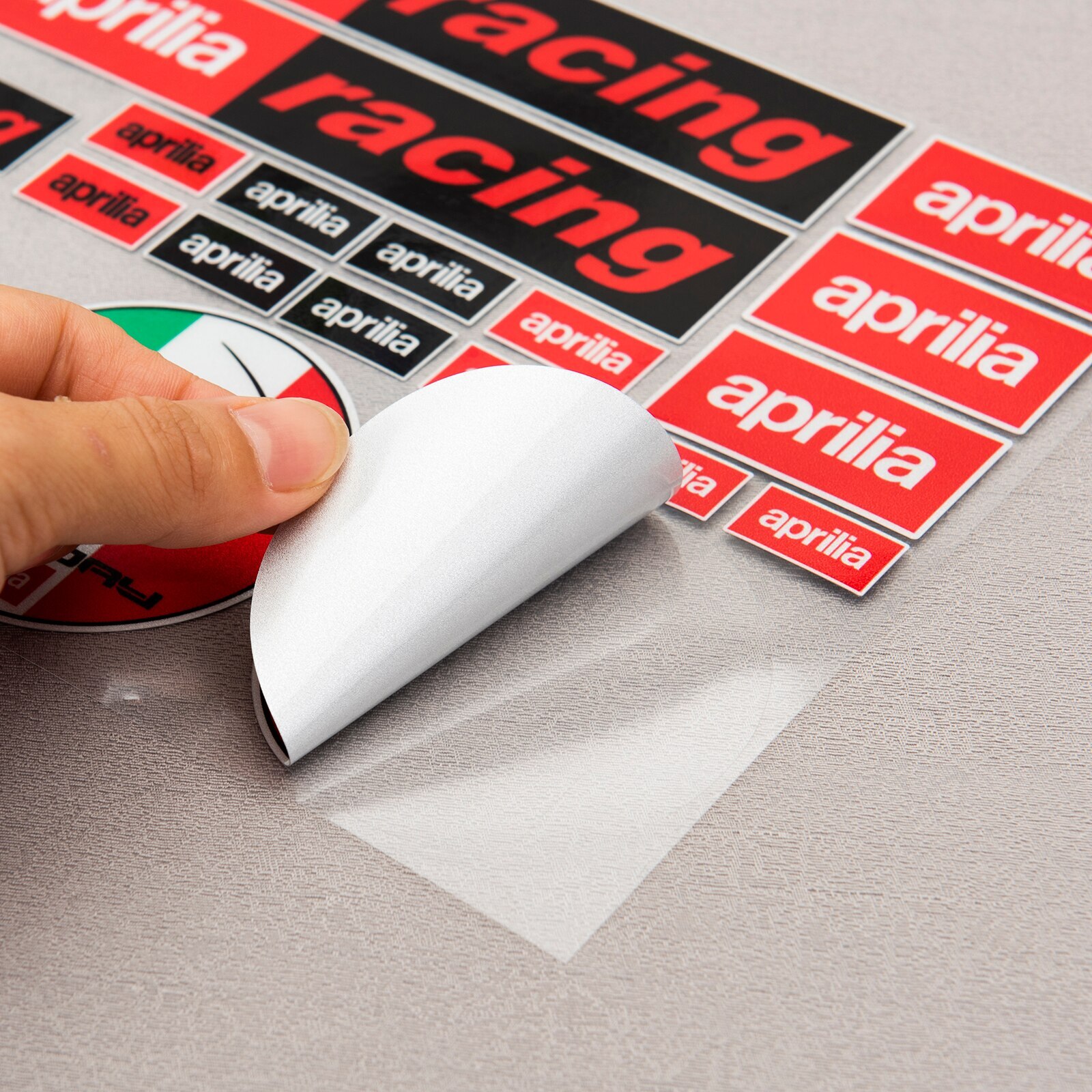 Aprilia Racing Motorcycle Sticker Set RSV RSV4 Tuono Bike Decals Helmet ...