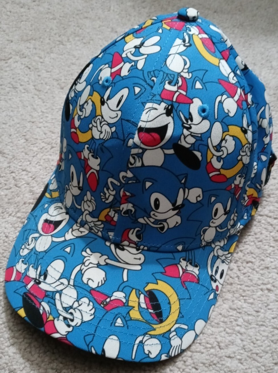 Sonic The Hedgehog Hat With Hidden Stash Pocket Gamin… - Gem