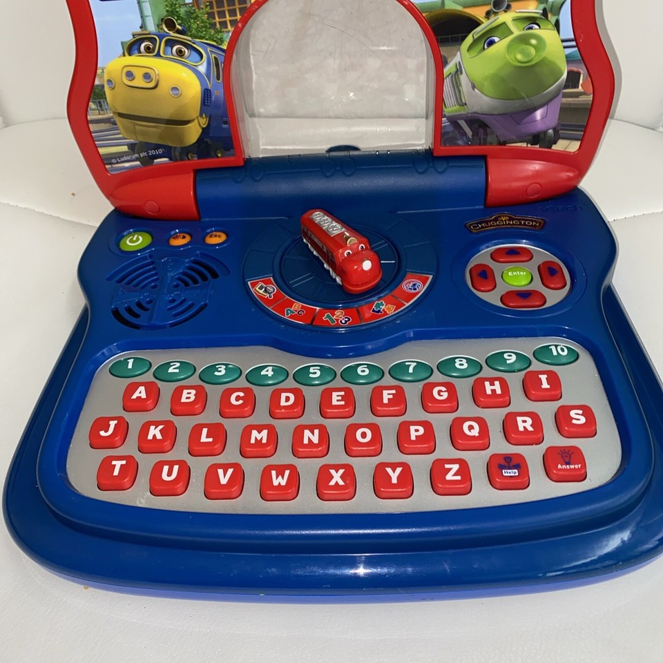 Vtech Chuggington Traintastic Laptop 2010 Works Train Educational RARE ...