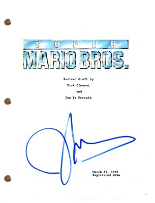 John Leguizamo Signed Autograph SUPER MARIO BROS. Movie Script ...