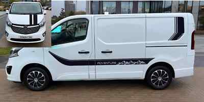 Fits Renault Trafic Graphics Mountain Edition Side Stripe Camper Decals ...