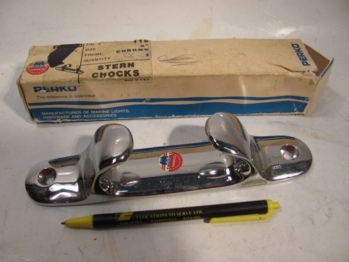 PERKO # 119 STRAIGHT 8 " CHOCK CHROME PLATED BRONZE | eBay