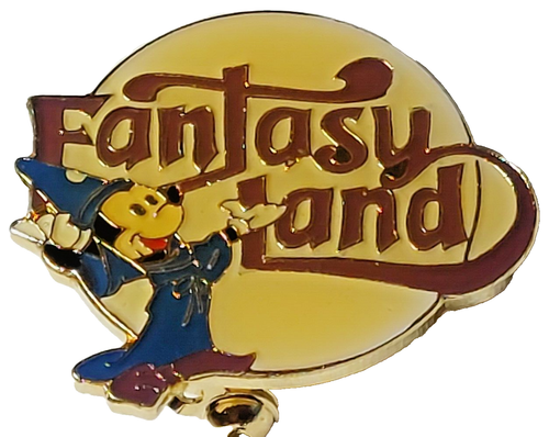 Walt Disney Productions Sorcerer Mickey Mouse Fantasy Land Pin | eBay UK