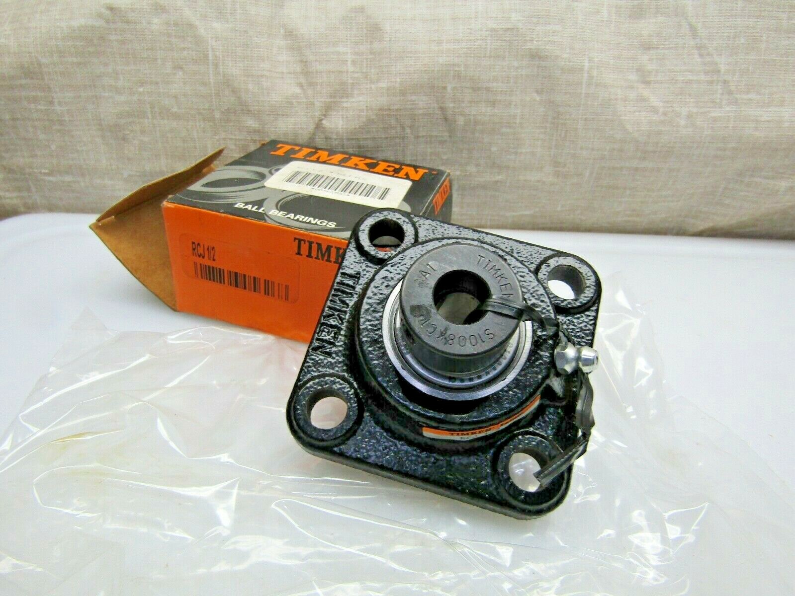 Timken USA RCJ-1/2 1/2" 4 Bolt Flanged Bearing | eBay
