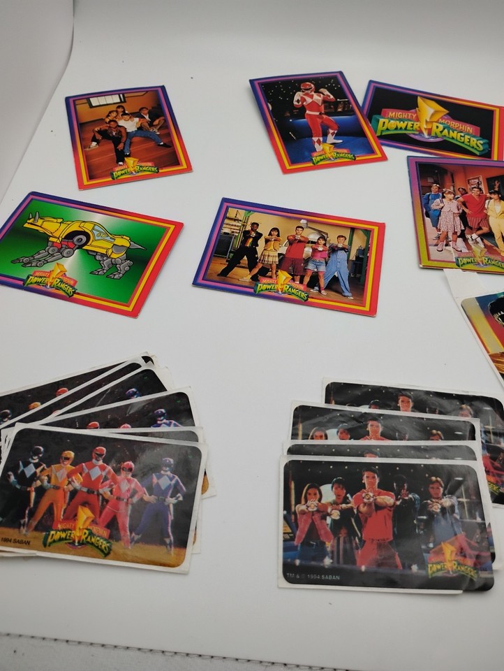 1994 MIGHTY MORPHIN POWER RANGERS Cards And Stickers Lot | eBay