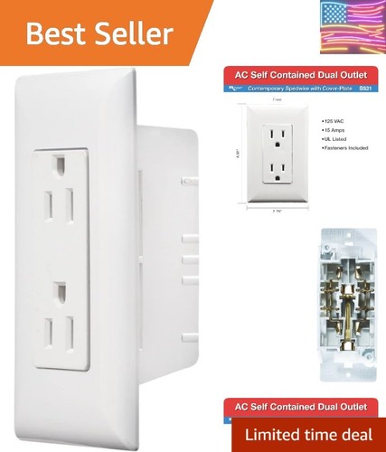Sleek Dual Outlet for Air Conditioners – Self-Contained with Fasteners ...