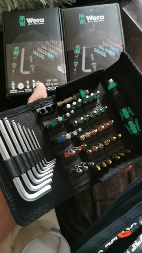 Wera Screwdriver Set Allen keys Tool Kit Kompakt 100 Kraftform 52 Pcs ...