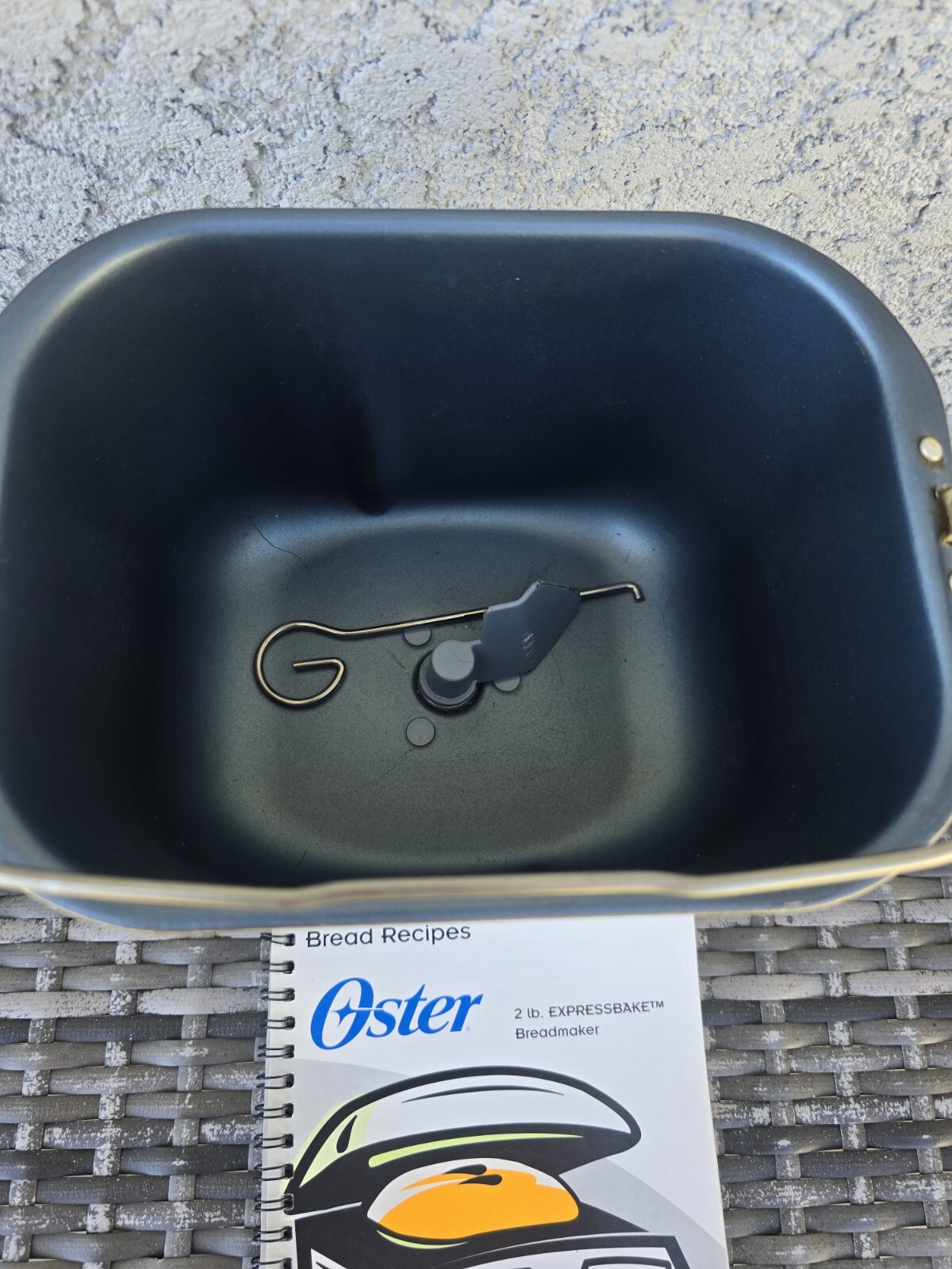 Sunbeam Oster Bread Maker Pan Paddle & Manual 5858 5834 5833 5846 5890 ...
