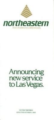 Northeastern International Airways timetable 1983/10/01 | eBay