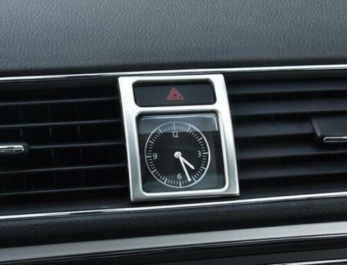 Silver Titanium Central Console Clock Cover Trim For VW Passat B7 2011 ...