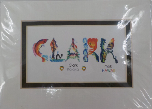 "CLARK KALAKA" LETTER ART PRINT ARTIST MATTHEW MOK LONG FENG ZHI 5X7 ...