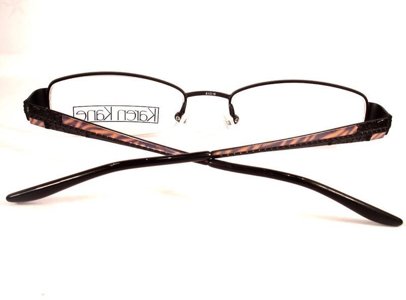 Karen Kane Eyeglasses Elixir Black Women Metal Semi Rimless 51-18-135 ...