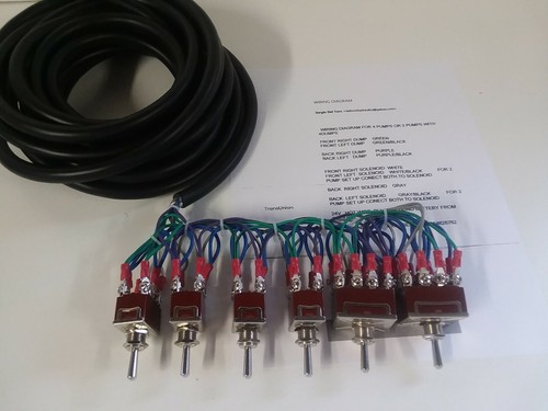 LOWRIDER HYDRAULICS PREWIRED AIR RIDE SUSPENSION 6 PRONG PANCAKE AND ...