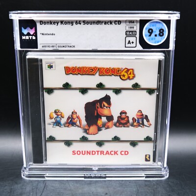 Donkey Kong 64 Official Soundtrack CD WATA 9.8 A+ Graded New Sealed ...