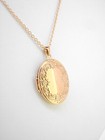 Pendant LOCKET Stuller Oval 14K Rose Gold Plated 25.5 x 18.5 mm 18 ...