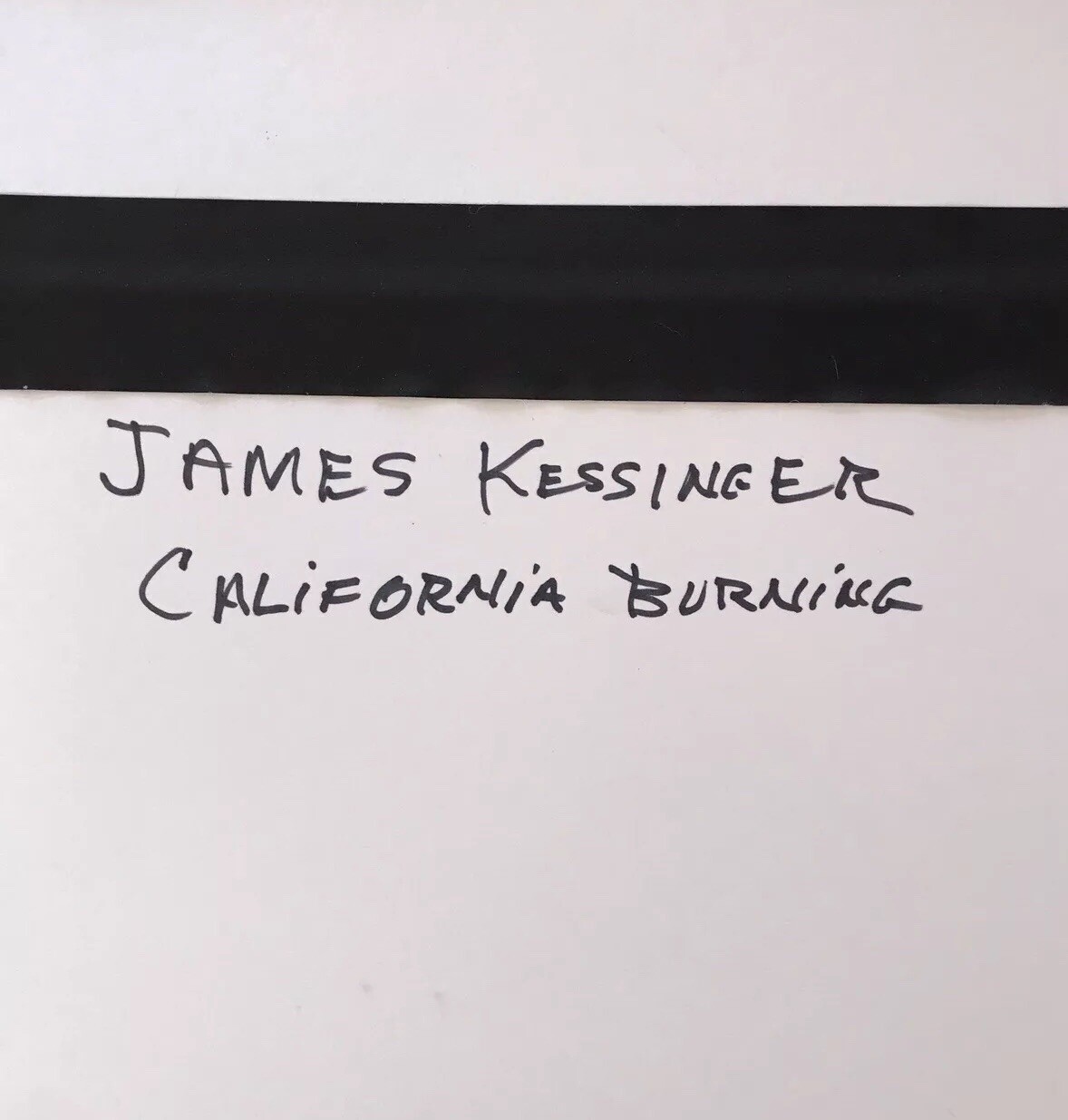 JAMES KESSINGER Blind Artist Abstract Painting "California Burning ...
