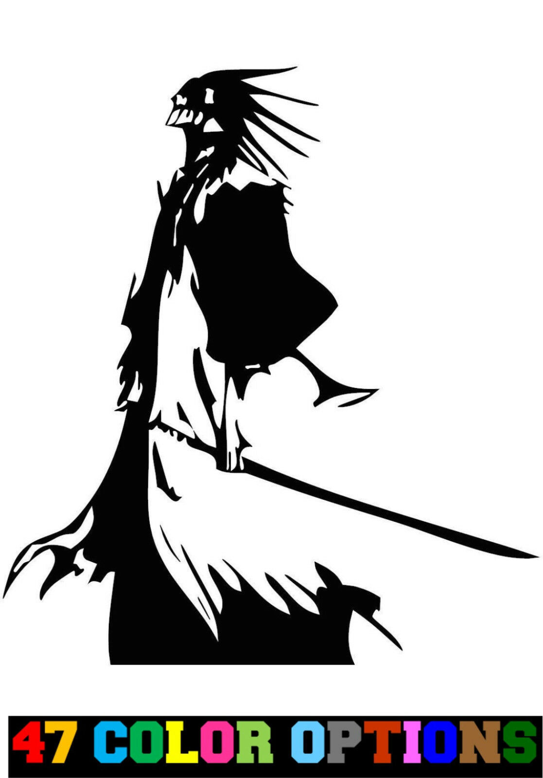 Decal Vinyl Truck Car Sticker -Anime Bleach Kenpachi Zaraki Free ship ...