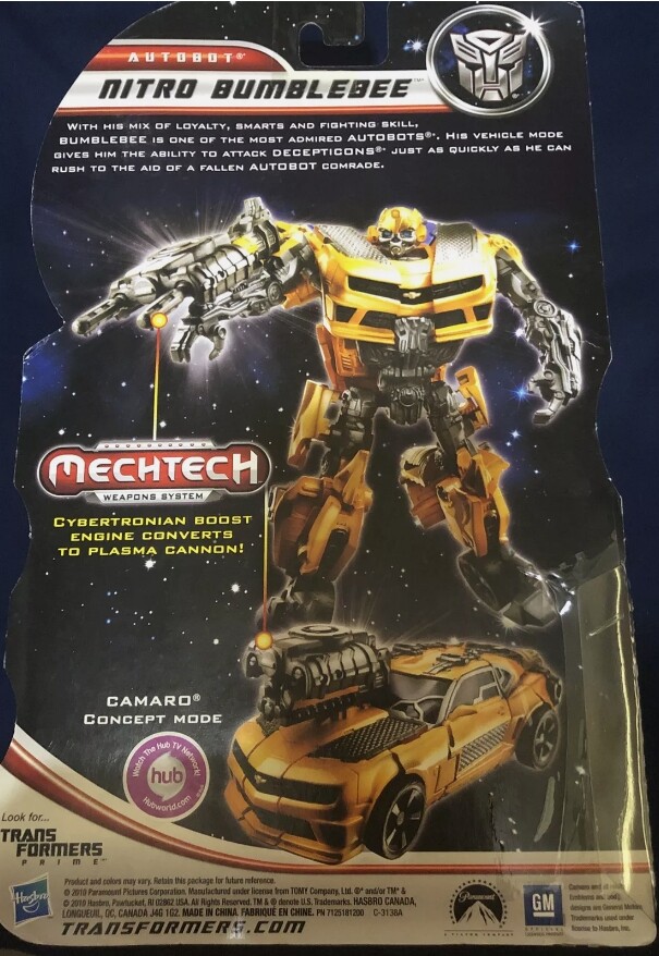 MechTech Deluxe Class NITRO BUMBLEBEE 2010 Dark of the Moon Hasbro ...