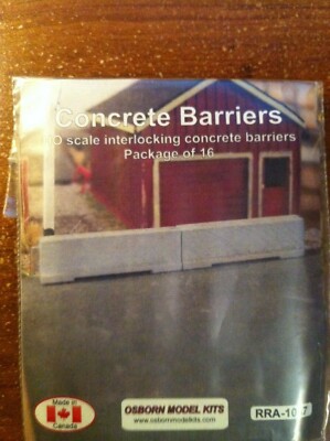 Osborn Models 1087 HO Scale Concrete Barriers Building Kit HH | eBay