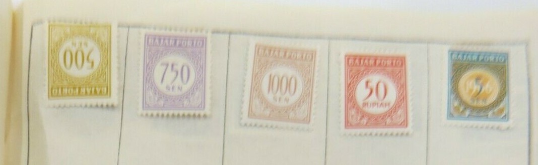 INDONESIA BAJAR PORTO STAMPS. 9 STAMPS see Discription | eBay