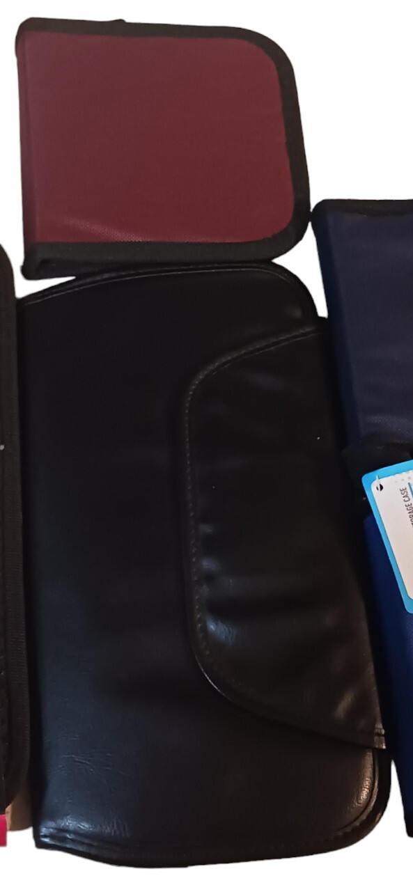 5-(CD/DVD Case Holders)-(Black/Red/Blue)-(New)-(Pre-owned)-(New ...