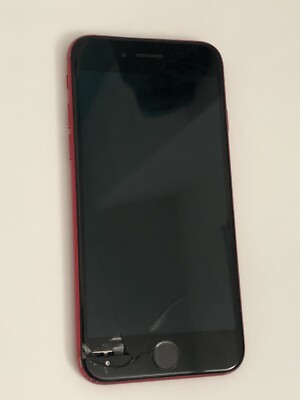 Apple iPhone SE 2020 (PRODUCT)RED - 64GB - (Unlocked) - Smashed screen ...