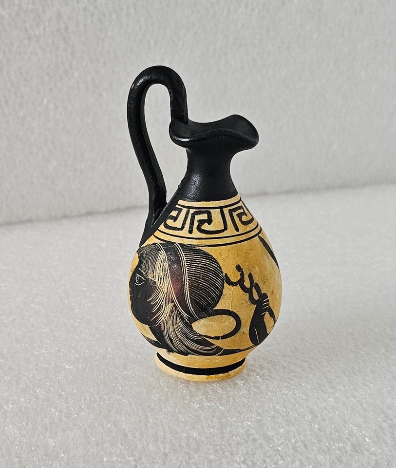 Ancient Greece Pottery Achilles & Hector Hand Painted Mini Vase Greek ...