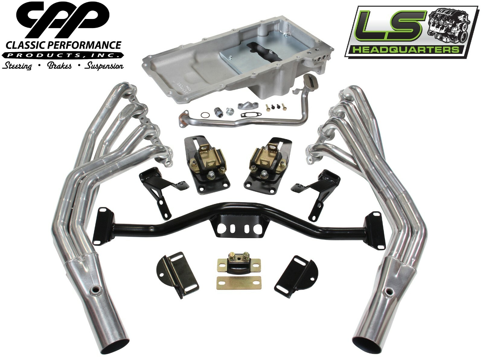 1955-57 CHEVY BELAIR 150 210 LS ENGINE CONVERSION KIT ADJ MOUNTS OIL ...
