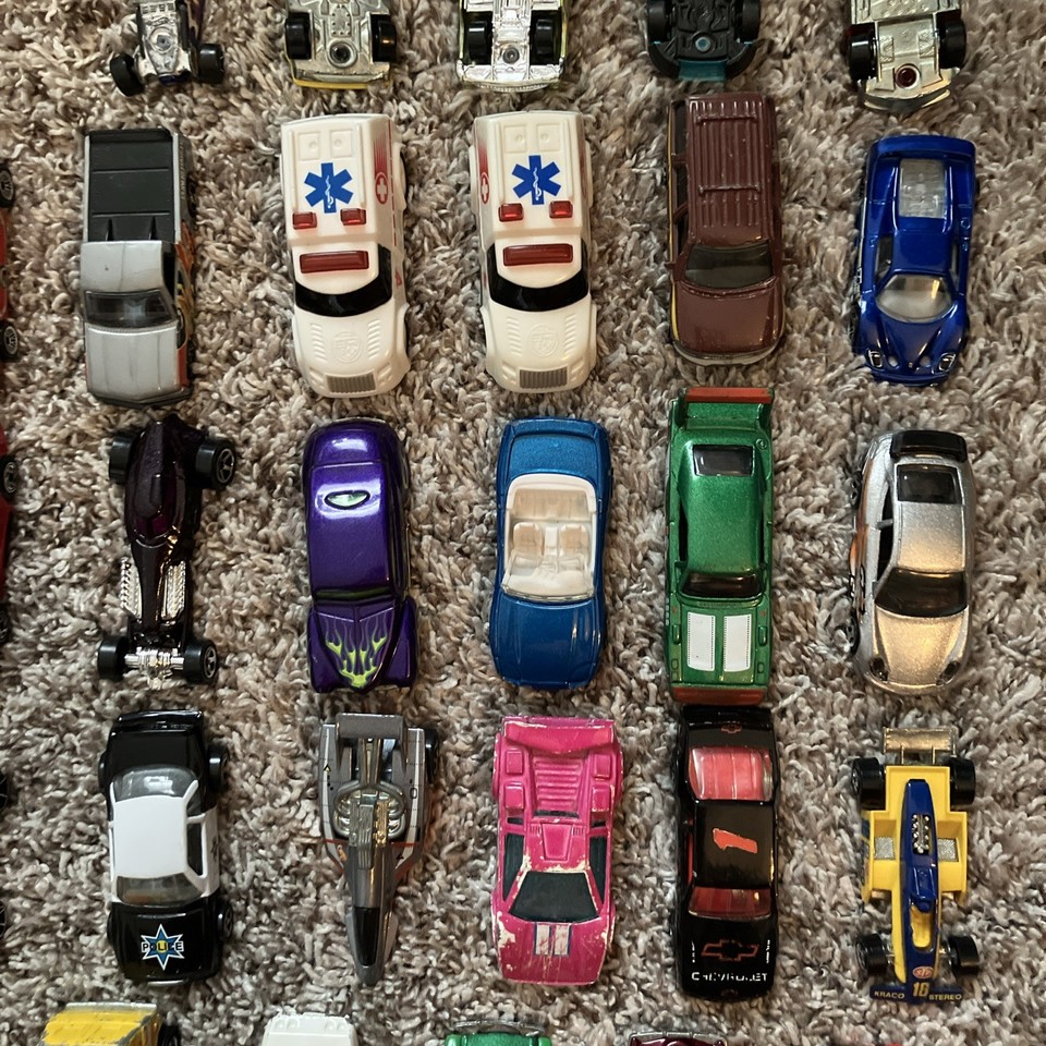 Assorted Lot of 75 Loose Hot Wheels Matchbox Cars 1 Broken Red Line, 2 ...