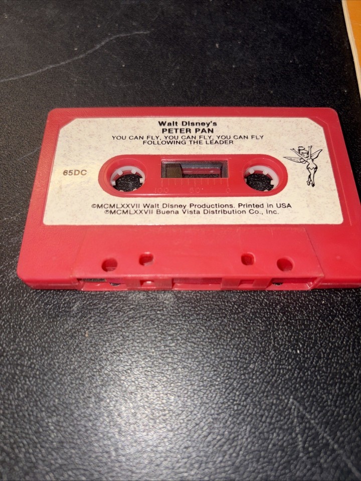 Vintage Walt Disney's Story of Peter Pan Read Along Book and Cassette ...