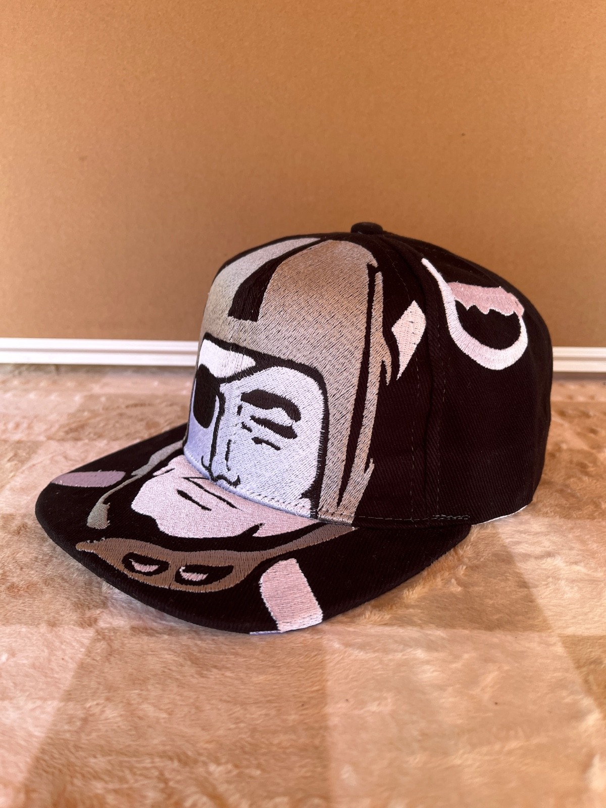 Oakland Raiders NFL Customized Big Face Logo Replica Black Snapback Hat ...