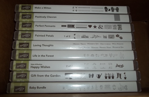 Lot of 9 Stampin' Up! Rubber Cling Card Making Craft | eBay