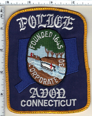 Avon Police (Connecticut) 3rd Issue Uniform Take-Off Shoulder Patch ...