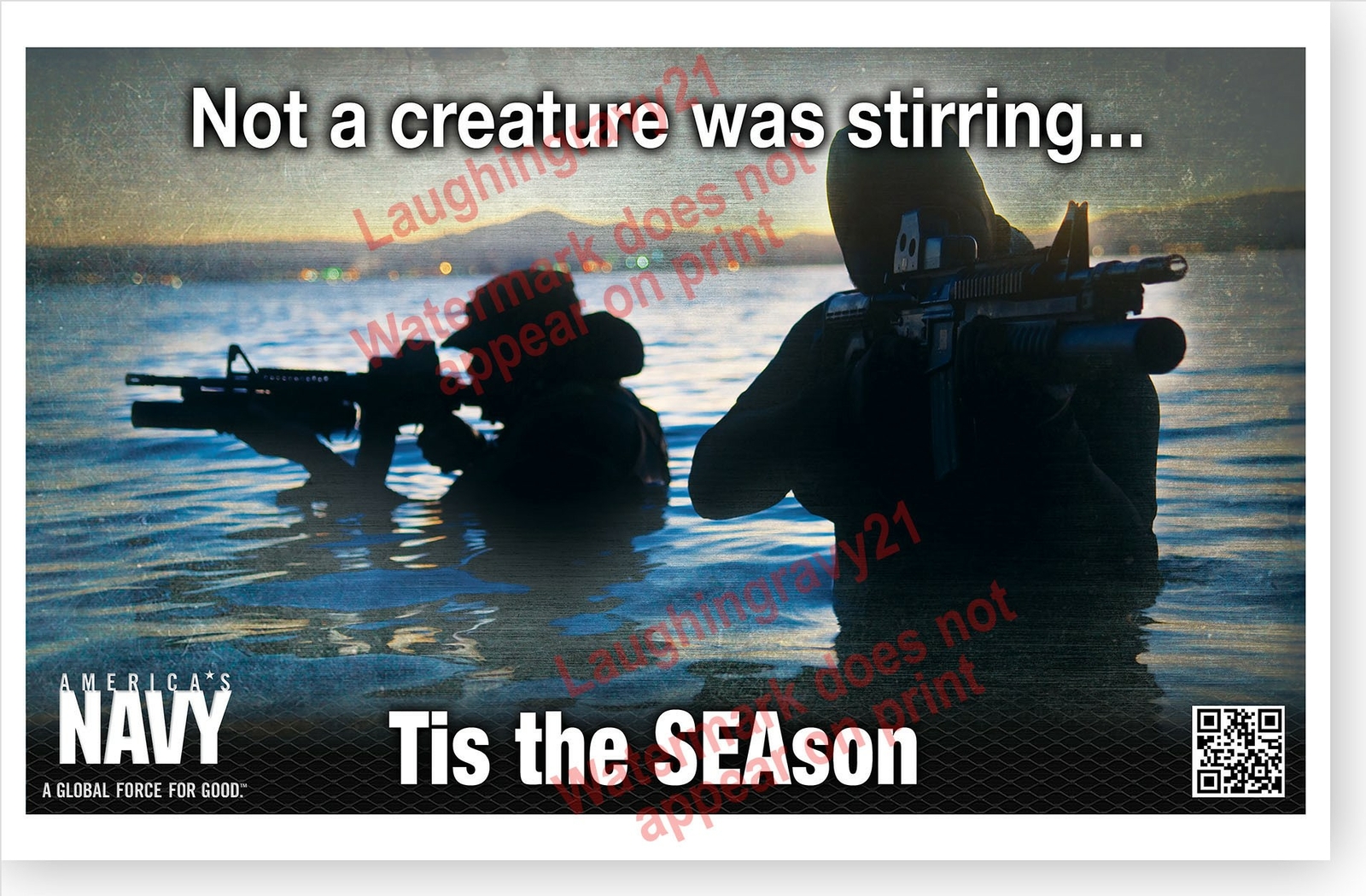 US Navy Tis The SEAson Not A Creature Was Stirring 2011 Christmas ...