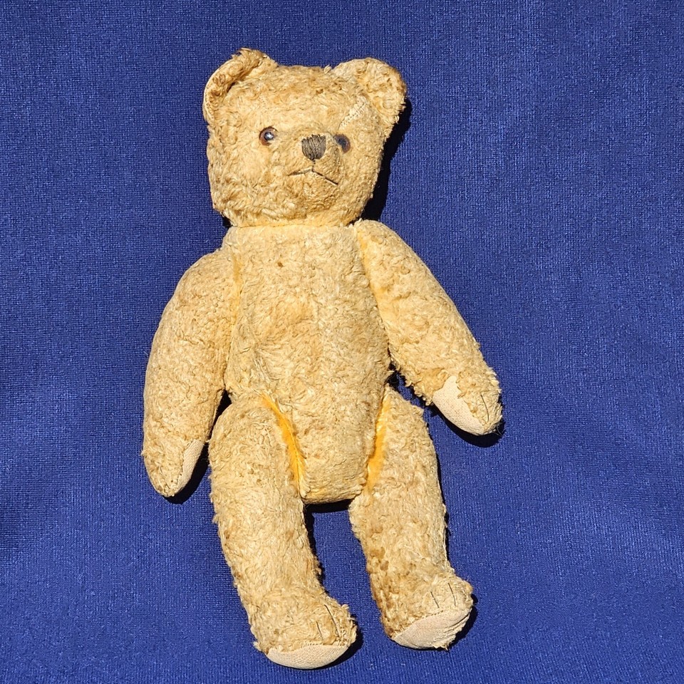 Circa 1930's-40's Vintage Joined Teddy Bear Stuffed Animal Toy Very ...