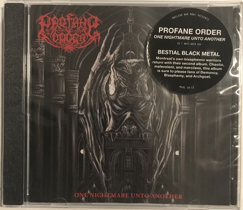 Profane Order - One Nightmare Unto Another CD 2023 Nuclear War Now ANTI ...
