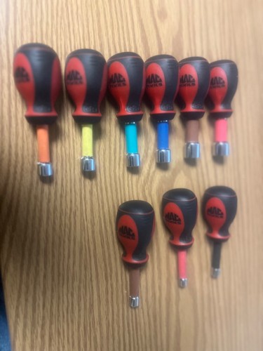 MAC TOOLS -- 9 PIECE METRIC SHORT NUT DRIVERS ********* | eBay