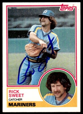 1983 Topps Baseball Rick Sweet Auto Seattle Mariners #437 Signed | eBay