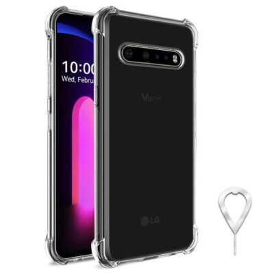 Anti-Crash Transparent Shockproof Soft TPU Case for LG V60 ThinQ 5G LM ...