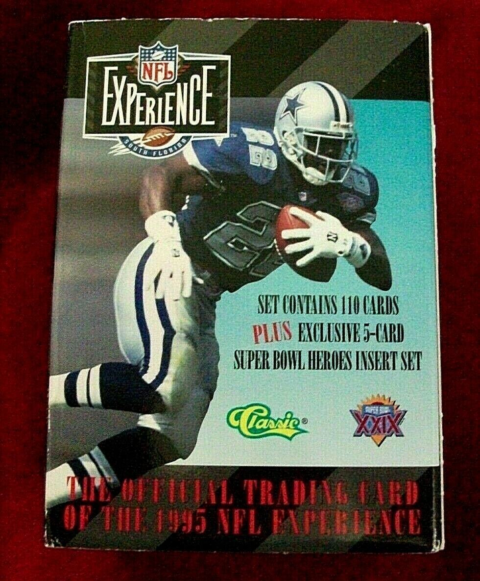 1995 CLASSIC NFL EXPERIENCE SET,WITH 5 CARD SUPERBOWL HEROES-LT,RICE ...