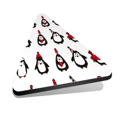 1x Triangle Fridge MDF Magnet Christmas Penguin Kids Boys Girls Unisex ...