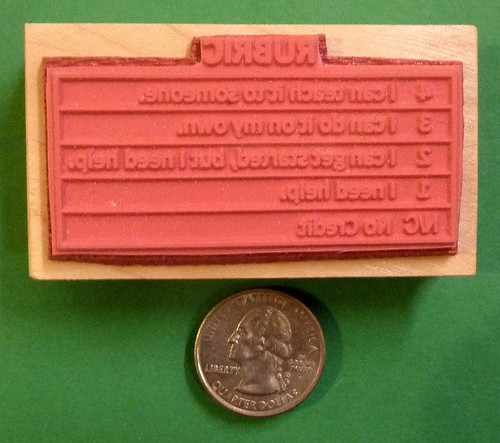 Proficiency Rubric 4321NC, Teacher's Wood Mounted Rubber Stamp | eBay
