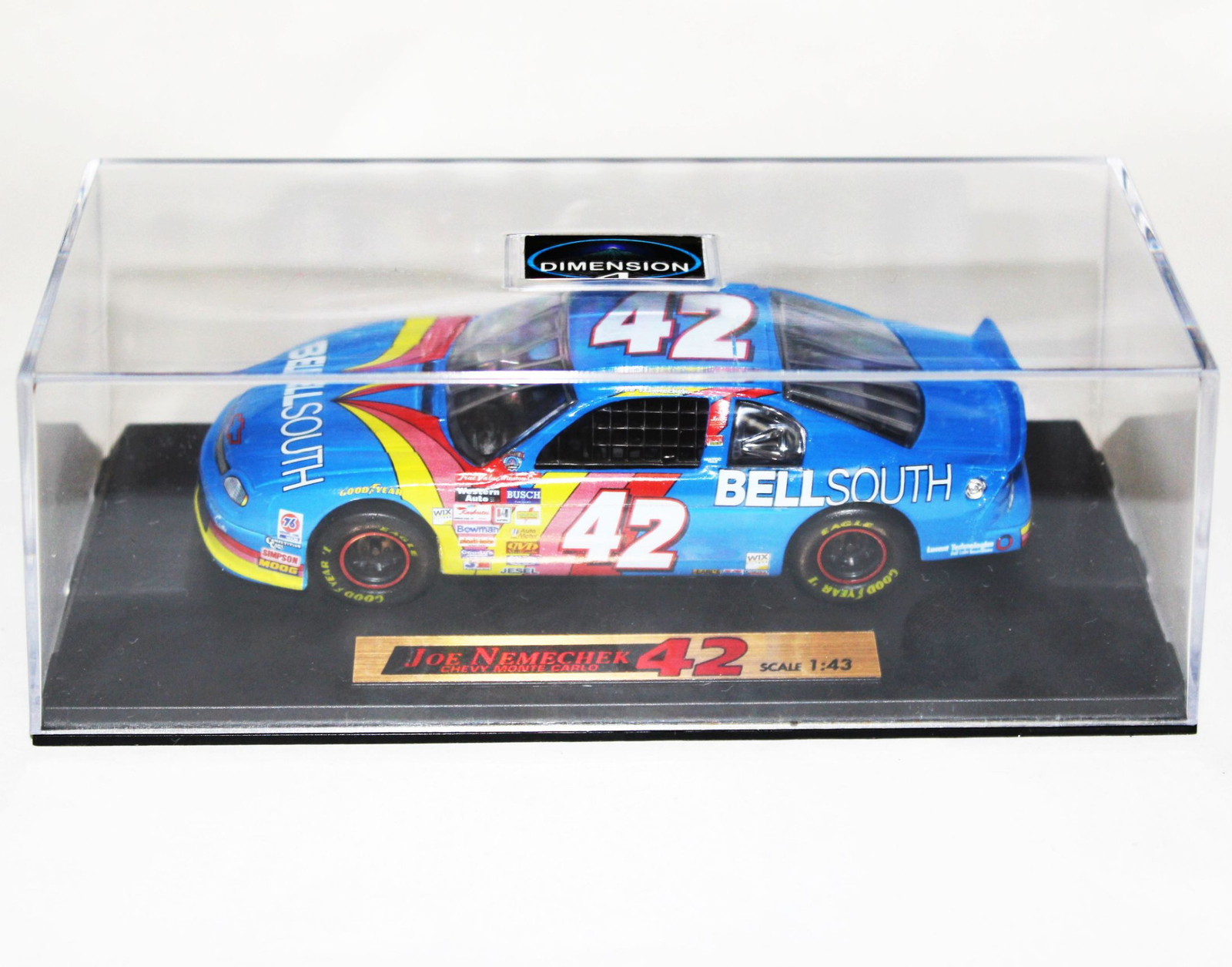 Dimension 4 NASCAR Toy Race Car 1:43 Scale Chevy Monte Carlo Joe ...