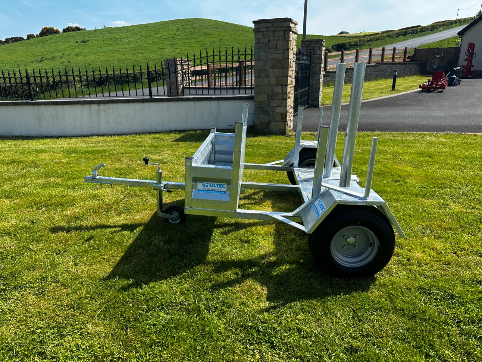 Professional Quad Fencing Trailer (Tractor 3PL Post Knocker Banger ...