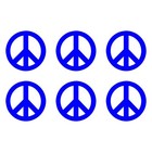 Small Peace Symbol Vinyl Decals set of 6 Peace Sign Stickers Sheet | eBay