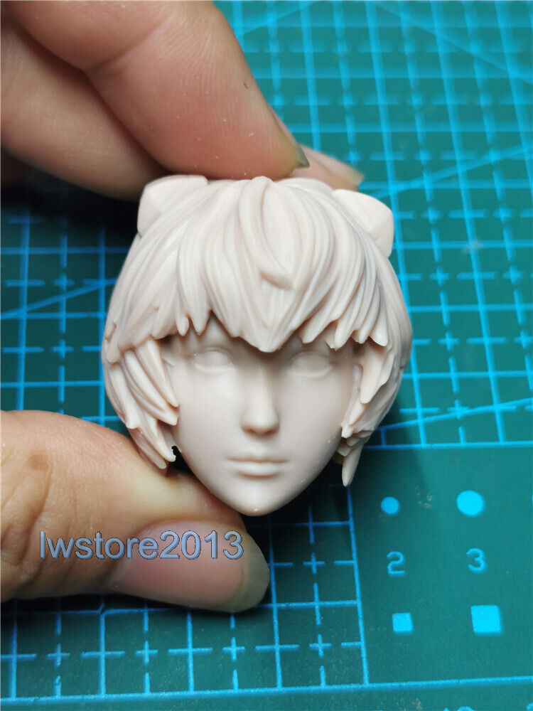 1/12 Beauty Girl Warrior Head Sculpt Carved For 6" Female Figure Body ...